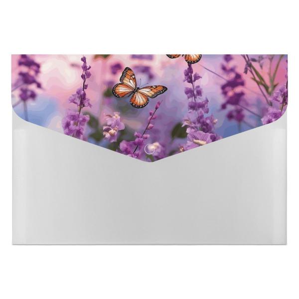 ・Quality Material: This Butterflies And Flowers file folder is made of waterproof, tear-proof and abrasion-resistant pp ...