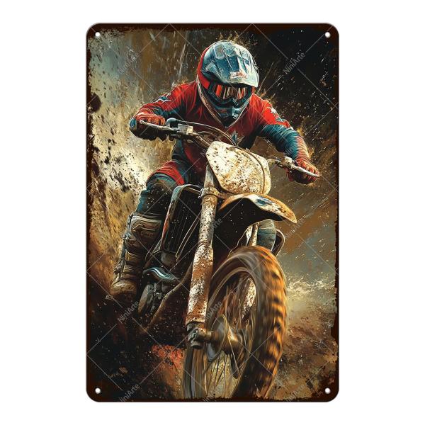 ・Product Size: 12"x8"(30x20cm)/16"x12"(40x30cm)・Material Craftsmanship: Using Vintage Metal Tin Sign Materials, Bright C...