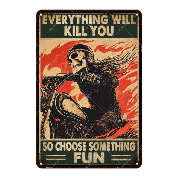 ・Product Size: 12"x8"(30x20cm)/16"x12"(40x30cm)・Material Craftsmanship: Using Vintage Metal Tin Sign Materials, Bright C...