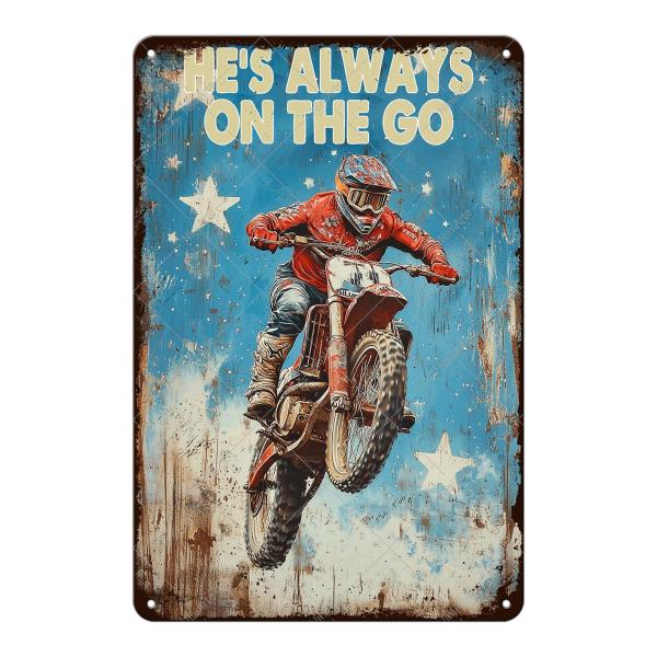 ・Product Size: 12"x8"(30x20cm)/16"x12"(40x30cm)・Material Craftsmanship: Using Vintage Metal Tin Sign Materials, Bright C...