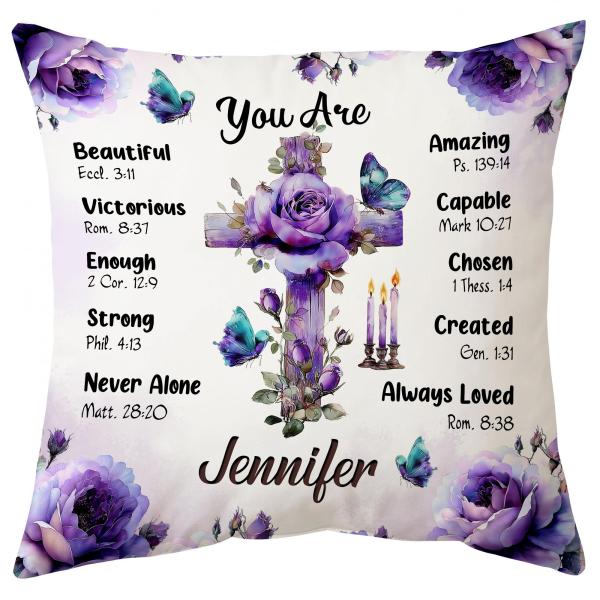 ・PERFECT MEANINGFUL GIFT: A thoughtful choice among religious gifts for women, this pillow is a heartfelt way to share e...