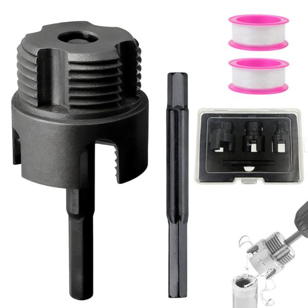 ・【Dual function capabilities】This 4 in 1 water pipe wrench creates both internal and external threads efficiently. It re...