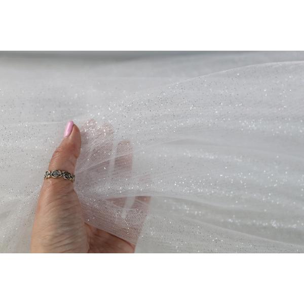 ・Sparkly glitter mesh tulle fabric sold by the yard; lightweight and easy to drape・Approx. 58-60 inches wide; 100% polye...
