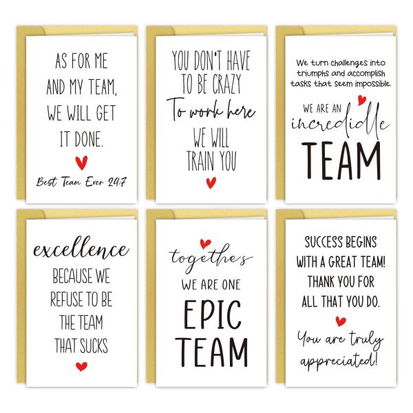 ・[Multiple Styles Available]: Our thank-you card designs are rich and varied. Brighten up your team with these vibrant t...