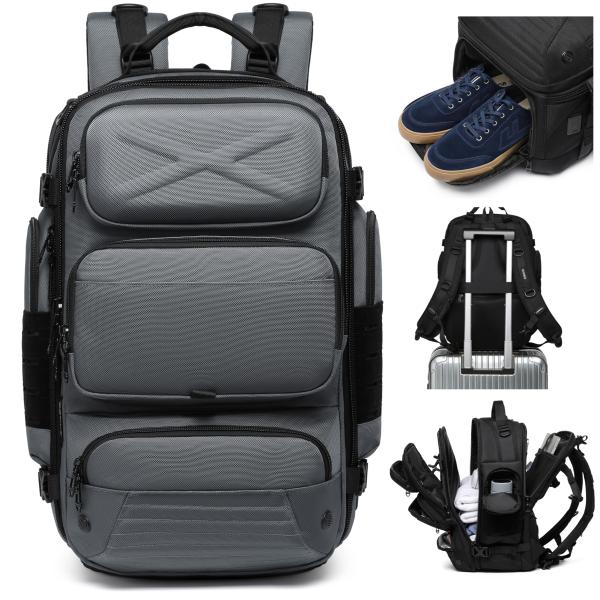 ・Suitcase-style opening with divided compartments and a separate shoe section. Keep your laptop protected while neatly o...