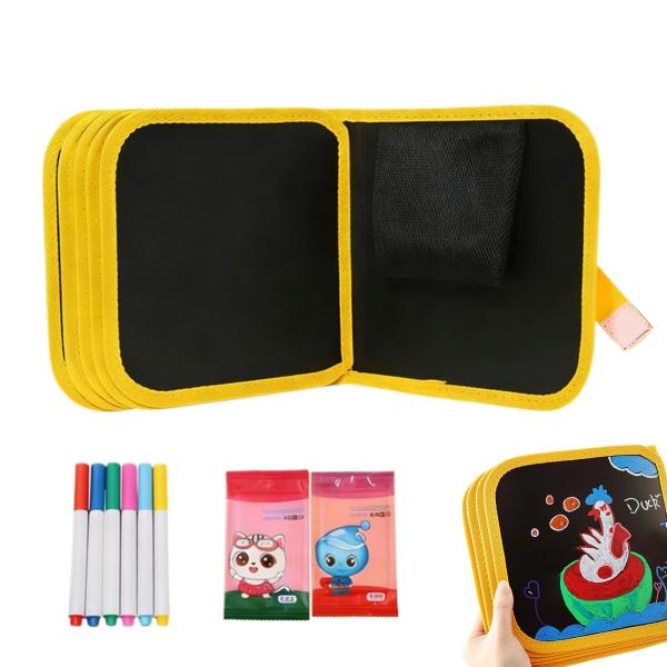 ・Sturdy Material: The reusable scribble book features a wipe-clean design that leaves no traces, encouraging creative pr...