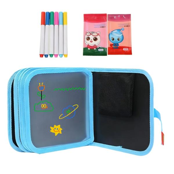 ・Strong Material: Designed with durable materials, the reusable scribble book allows for repeated use by wiping clean wi...