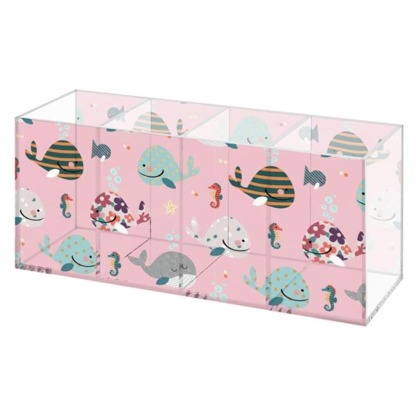 ・UV Full-Print Pen Holder ＆ Pencil Holder for Desk: This cute acrylic pen holder and pencil caddy features advanced UV p...