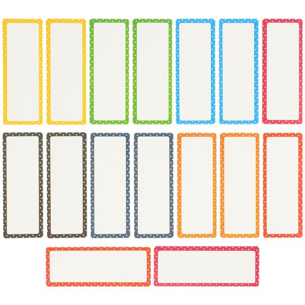 ・Easy to read display: blank name plate strips offer a smooth writing surface for clear and legible text, enhancing the ...