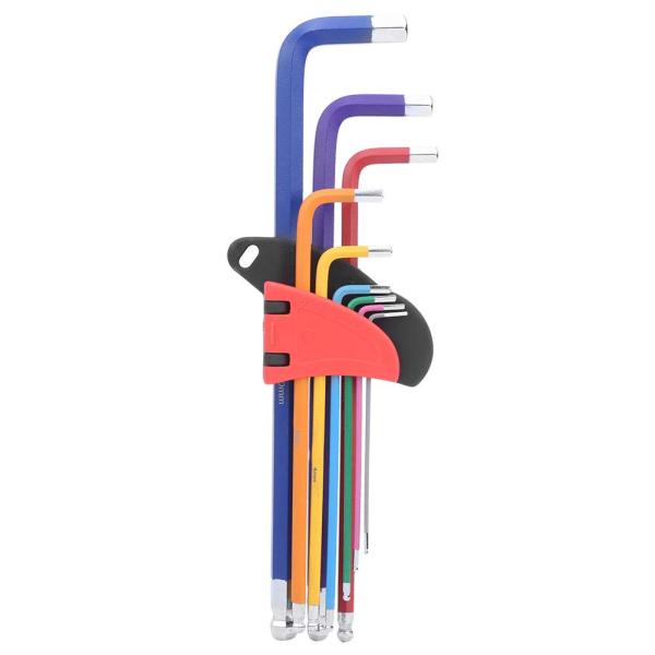 ・Flat Head Design: This flat end hex wrench set features a low-profile tip that fits deep into socket head cap screws, o...