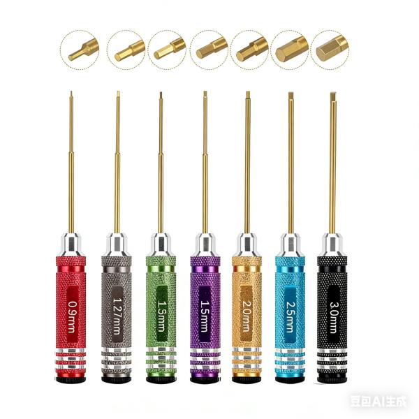 ・Premium Material ＆ Durability - Made of high-speed steel with titanium coating, our hex screwdrivers offer exceptional ...