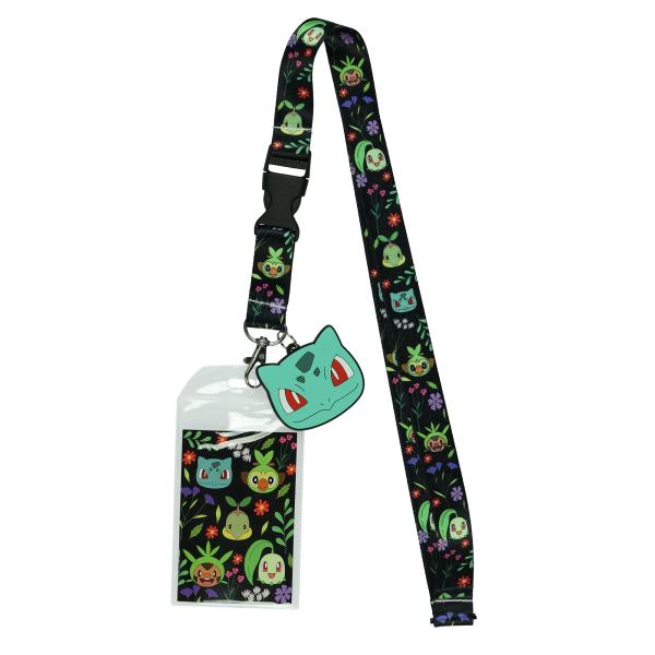 ・Character Strap Design: This Pok〓mon neck lanyard features a colorful grass-type character-inspired strap design with f...