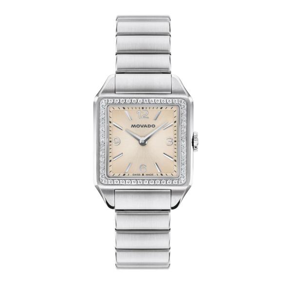 ・A century in the making, The Heritage 1917 revives Movado's Art Deco era square watch with clean geometry and stylized ...