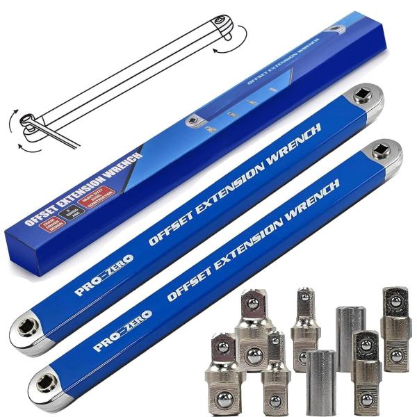 ・【Durable Construction ＆ High Torque Capacity】Made from high-carbon steel, this extension wrench is engineered for heavy...