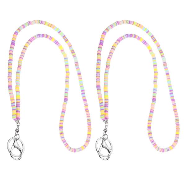 ・Specification: Material: Polymer Clay; Color: Light Colored; Flat Length: 490 mm/19.29 inch; Circumference: 940 mm/37 i...