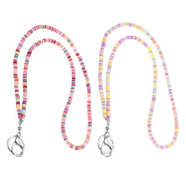 ・Specification: Material: Polymer Clay; Color: Colored, Light Colored; Flat Length: 490 mm/19.29 inch; Circumference: 94...