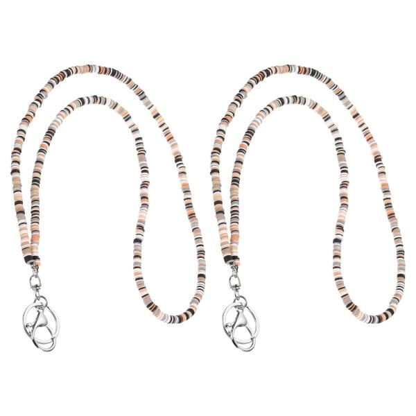 ・Specification: Material: Polymer Clay; Color: Coffee; Flat Length: 490 mm/19.29 inch; Circumference: 940 mm/37 inch; Wi...