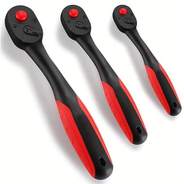 ・Compact Design for Tight Spaces：180° tiltable ratchet head with 5° minimum swing arc, easily accesses narrow areas like...