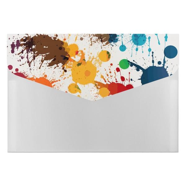 ・Folder size: 13 inches x 9.1 inches, plastic envelope folder, can store a whole A4 paper size, and can also store passp...