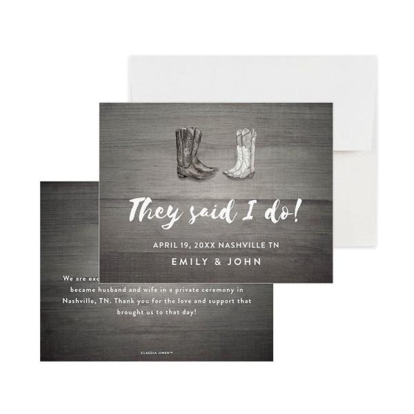 ・QUALITY. Enjoy premium quality wedding announcement cards made with heavyweight 120lb white matte card stock that is du...