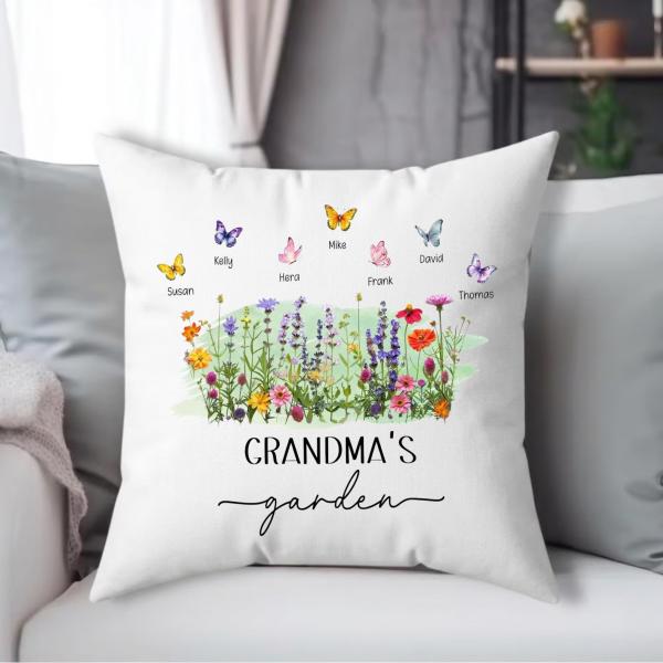 ・Create a one-of-a-kind keepsake with this mom pillow, customized with kids' names to celebrate the special bond between...