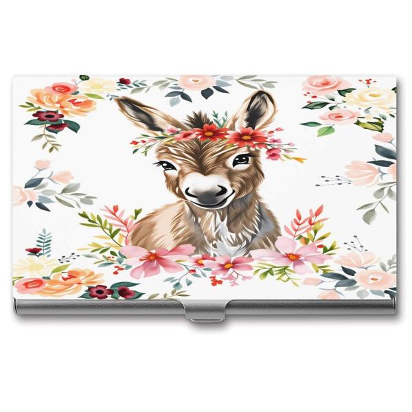 ・Durable Aluminum Alloy Business Card Holder: This business card holder is made from sturdy aluminum alloy, offering a s...