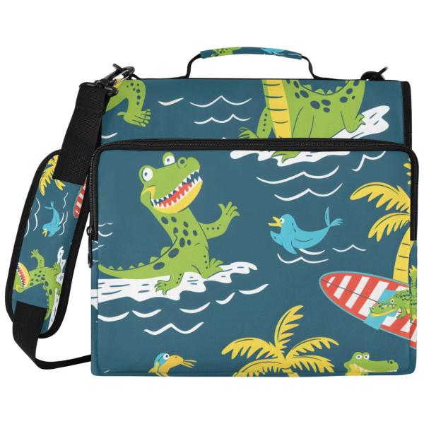 ・Zipper Binder 3 Ring: The waterproof zipper binder is a 1.5-inch D-ring zipper binder that can store 3 ring binder neat...