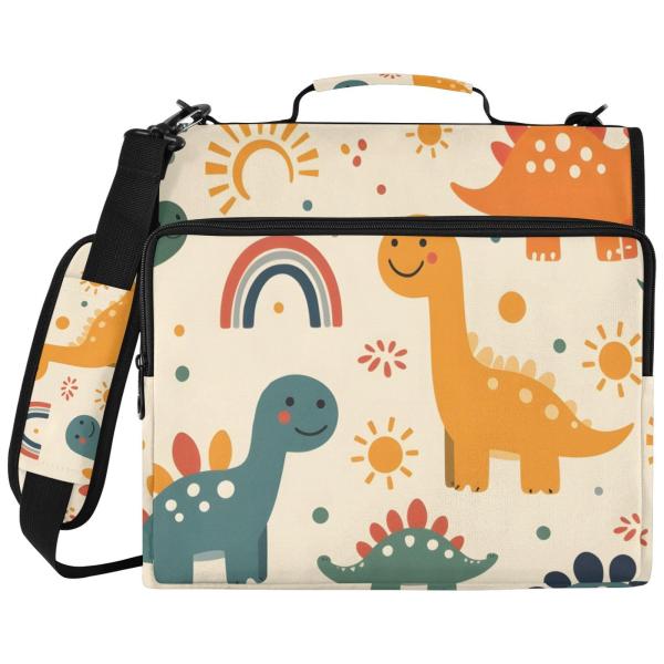 ・Zipper Binder 3 Ring: The waterproof zipper binder is a 1.5-inch D-ring zipper binder that can store 3 ring binder neat...