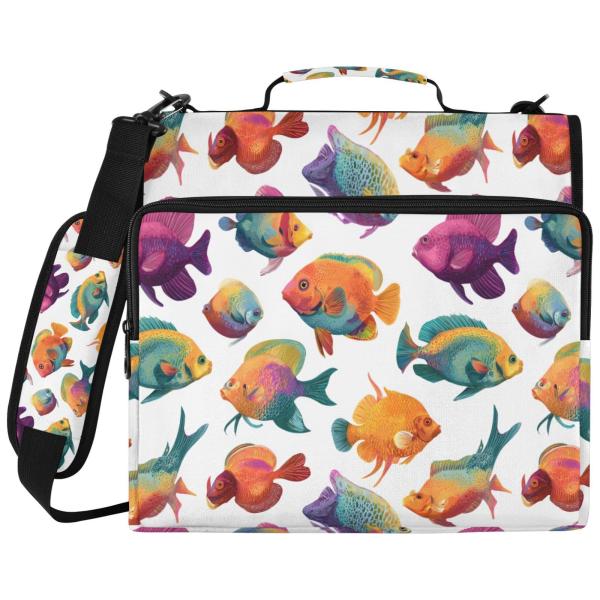 ・Zipper Binder 3 Ring: The waterproof zipper binder is a 1.5-inch D-ring zipper binder that can store 3 ring binder neat...