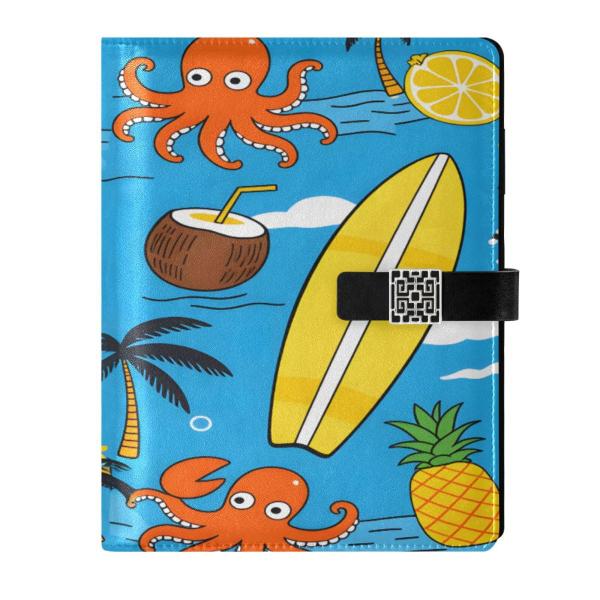 ・MATERIAL:Leather notebook binder is made of high-quality PU leather, which is more durable. With a strong magnet, the m...