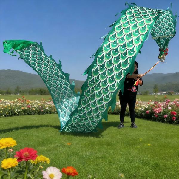 ・【 Dance Dragon Poi Ribbon 】: Dragon dance is a traditional Chinese entertainment, the flowing streamers are very orname...