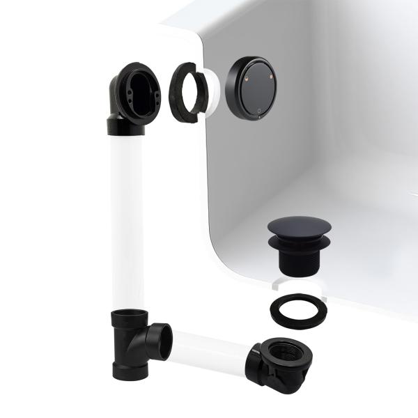 ・DEEP SOAK OVERFLOW FUNCTIONALITY: Rotate once to partially close, rotate again to fully seal and enjoy a deeper, more l...