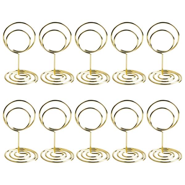 ・Card holder for table:manufactured with carbon steel wire materials, the place cards holders are practical, portable an...