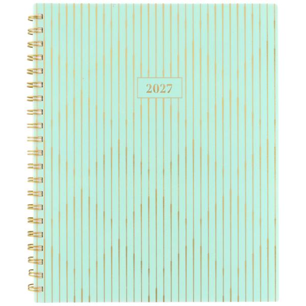 ・Gold vertical lines against a teal background bring a touch of luxury and modern minimalism to your planning. This week...