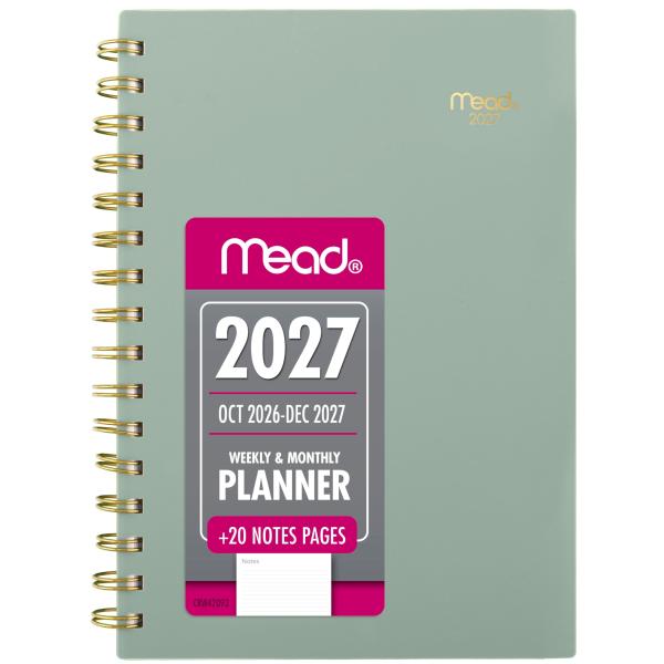 ・This weekly monthly planner covers 15 months from October 2026 - December 2027 with Julian dates for yearly planning an...