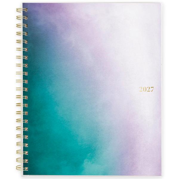 ・A smooth ombre effect brings elegance to your planning. This weekly monthly planner covers 12 months from January 2027 ...