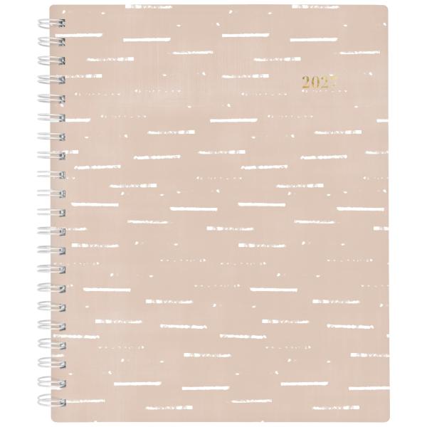 ・White lines etched across the brown cover bring subtle style to your planning. This weekly monthly planner covers 12 mo...