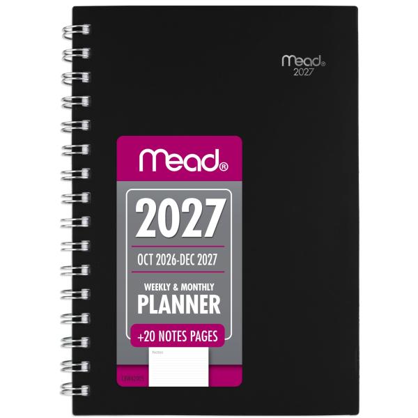 ・This weekly monthly planner covers 15 months from October 2026 - December 2027 with Julian dates for yearly planning an...