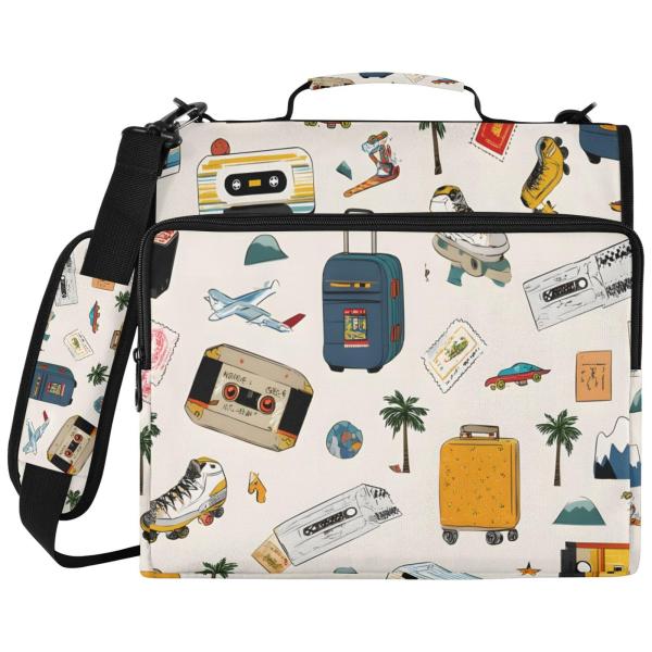 ・Zipper Binder 3 Ring: The waterproof zipper binder is a 1.5-inch D-ring zipper binder that can store 3 ring binder neat...