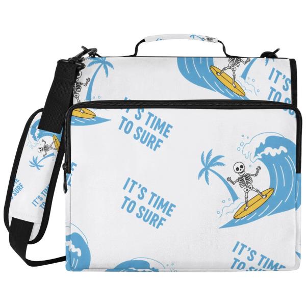 ・Zipper Binder 3 Ring: The waterproof zipper binder is a 1.5-inch D-ring zipper binder that can store 3 ring binder neat...