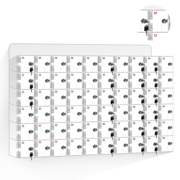 ・Acrylic Cell Phone Locker: Made from premium transparent acrylic, this Cell Phone Locker offers a lightweight yet sturd...