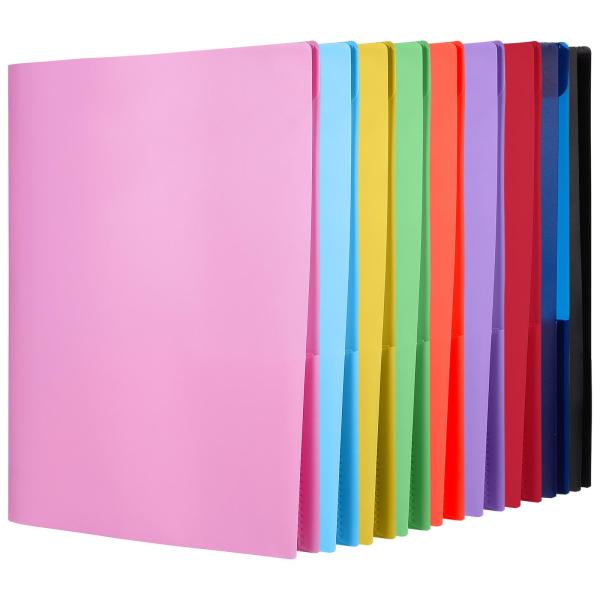 ・Strong construction: crafted from plastic, these paper folders are built to last and provide protection for your import...