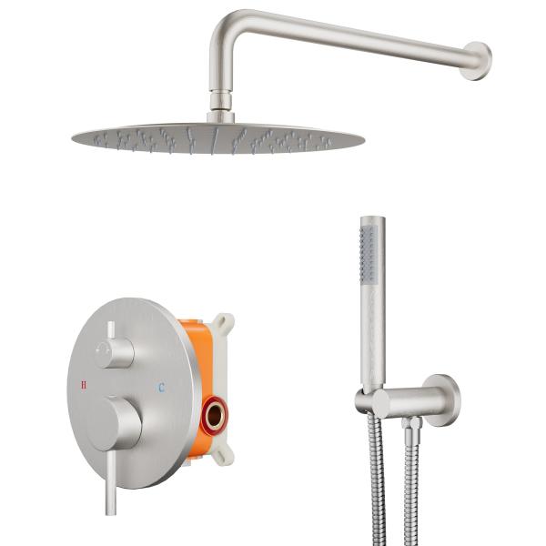 ・[High-pressure water-saving and smooth shower experience】This product adoptsone-way flow limiting technology, ensuring ...