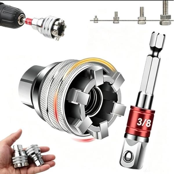 ・Universal Fit For Multiple Sizes - Replaces Over 30 Traditional Tools: This Adjustable Universal Socket Wrench Automati...