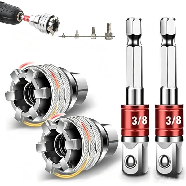 ・Universal Fit For Multiple Sizes - Replaces Over 30 Traditional Tools: This Adjustable Universal Socket Wrench Automati...