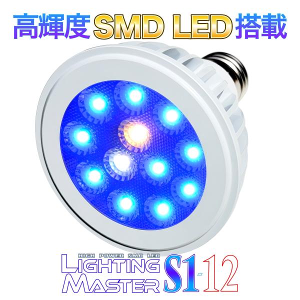 ・最新式SMD LED搭載で小さく省電力ながら非常に明るいスポット型LEDランプ。・サンゴの育成・海水魚飼育に最適な青み強い30,000K相当の色合い。・厳選されたパーツで高耐久性を実現。・B.R.S製LEDランプは国内法に基づき全商品PS...