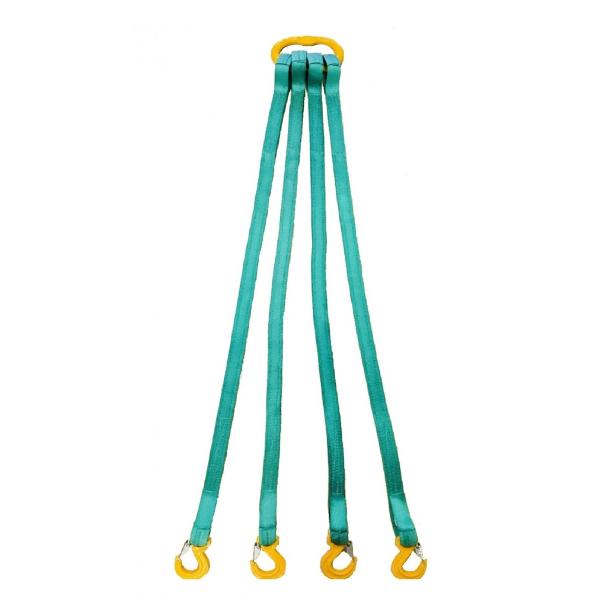 ●玉掛け用金具付きベルトスリング●ベルトは傷に強い業界唯一のあや織りスリング●ワイヤーやチェーンに比べ軽く柔軟なため扱いやすい【特徴】●仕様：両端アイ型　四点吊●ベルト色：緑色●耐荷重：５．０ｔ●ベルト幅：３５ｍｍ●ベルト長さ：１．５ｍ●ベ...