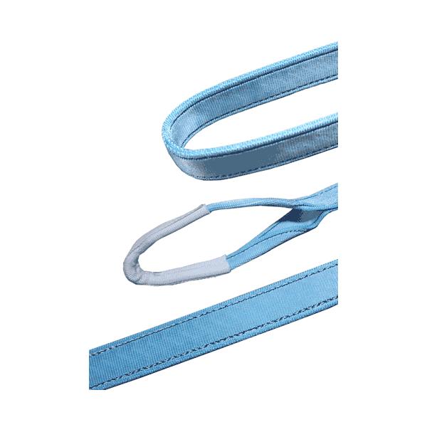 ●玉掛け用ベルトスリング●特許製法で仕上げており業界一柔らかく作業性が良い【特徴】●仕様：両端アイ型●色：水色●幅：２５ｍｍ（最大使用荷重０．８t）●長さ：４ｍ●厚さ：８〜９ｍｍ●材質：ポリエステル１００％●等級：３等級●メーカー：豊彰繊維...