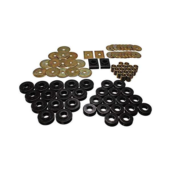 商品名: Energy Suspension 34120G ボディブッシング - エナジーサスペンション ボディマウントブッシング - ポリウレタン - ブラック - シボレー - ベルエア - One-Fifty - Two Tenシリー...