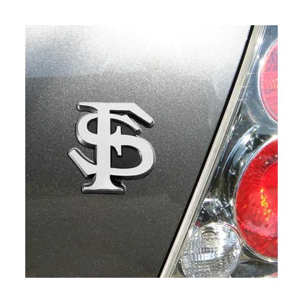 商品名:  Florida State University Seminoles FS Emblem Chrome Plated Premium Metal Car Truck Motorcycle With NCAA College Lo...